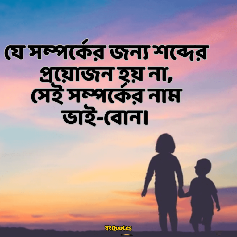 ভাই বোনের সম্পর্কের উক্তি, Bangla Quotes for Brothers and Sisters