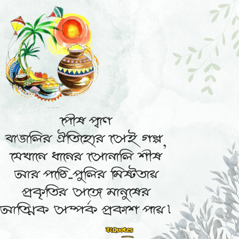 পৌষ পার্বণ নিয়ে সুন্দর লাইন |শুভেচ্ছা, Poush Parbon lines in bangla