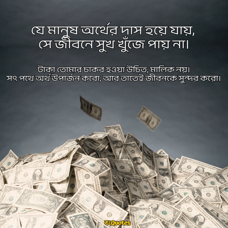টাকা নিয়ে উক্তি, স্ট্যাটাস, ক্যাপশন, Best quotes on rupee in Bengali