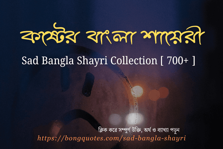 777+ কষ্টের বাংলা শায়েরী, Sad Bangla Shayri [ Copy, Download Free ]